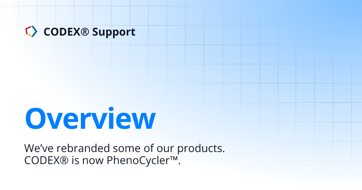 Overview | CODEX® Support